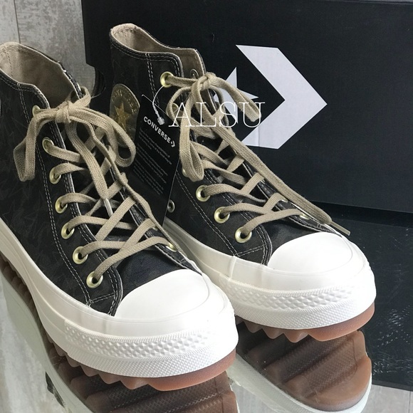 Converse | Shoes | Converse Ctas Lift Ripple Canvas Khaki W Authentic ...